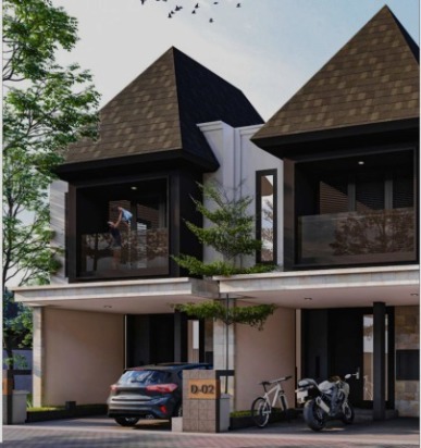 Rumah Strategis 2 Lt Premium Arsitektur Bali di Pamulang Tangerang Selatan Hanya 14 Menit ...