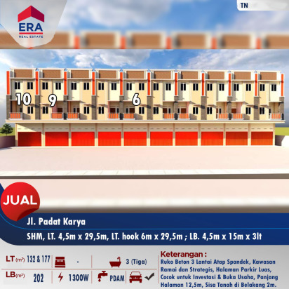Ruko Beton Tiga Lantai Atap Spandex Di Pontianak - oleh Kasah