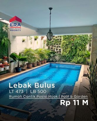 DIJUAL RUMAH (Posisi Hook) DI VILA DELIMA LEBAK BULUS JAKARTA SELATAN SHM Luas Tanah 473m2 Luas ...