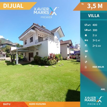 Villa Kawasan Wisata View Pegunungan di Agro Kusuma Batu - oleh Amelia