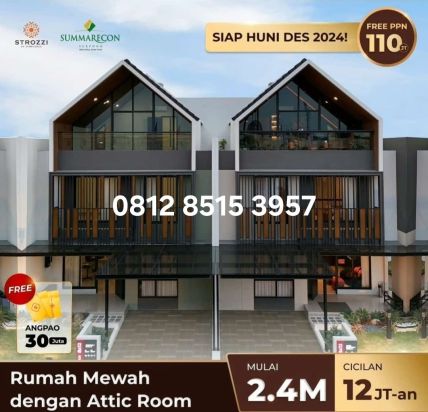 Cluster STROZZI symphonia summarecon serpong 7x12 8x12 dp min 5% - oleh Ari Kurniawan