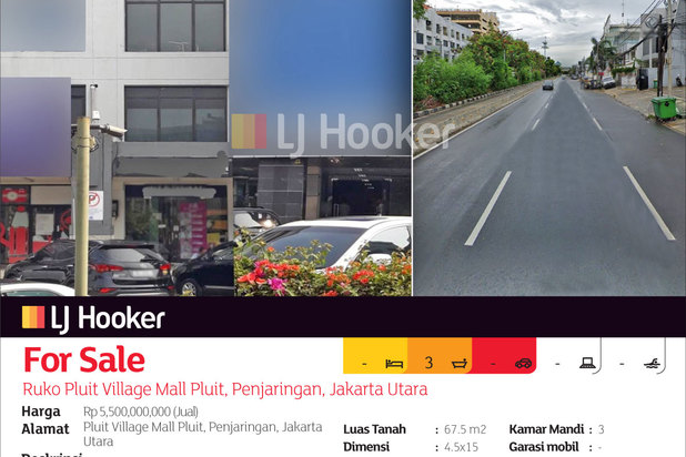 Ruko Pluit Village Mall Pluit, Penjaringan, Jakarta Utara - oleh Yin
