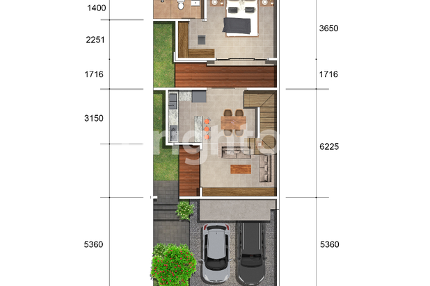 RUMAH DENGAN DESAIN ELIT DAN ELEGAN, DI PUSAT KOTA DENPASAR, AKSES ...