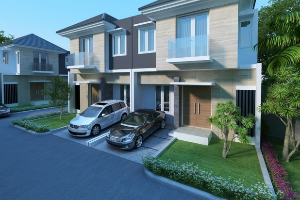 Rumah baru dalam Cluster rumah masih progress pembangunan untuk rumah ...