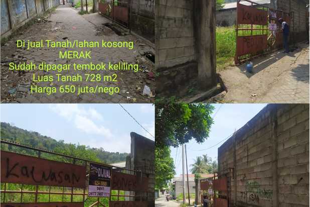 Jual Tanah di Pulo Merak, Harga Tanah Permeter Terbaru 2024