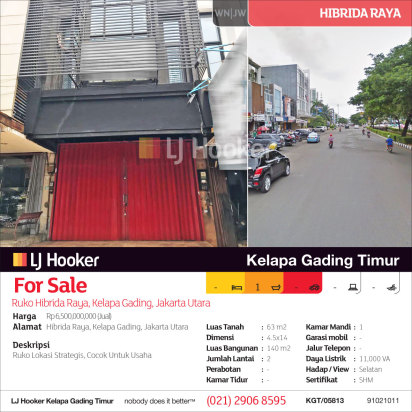 Ruko Hibrida Raya, Kelapa Gading, Jakarta Utara - oleh Lucia LJHKGT