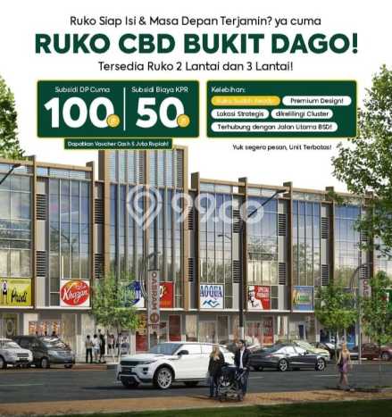 Ruko Cbd Bukit Dago 3 Lantai Berlokasi Premium Akses Mudah - oleh Arief