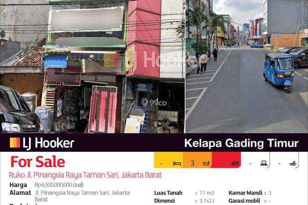 Ruko Dijual di Pinangsia, Jakarta Barat | Harga Terbaru 2024