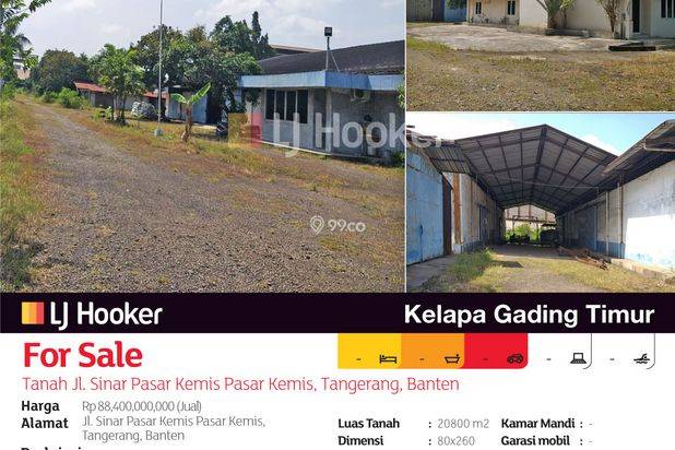 Jual Tanah Bersertifikat HGB di Pasarkemis, Tangerang | 99.co