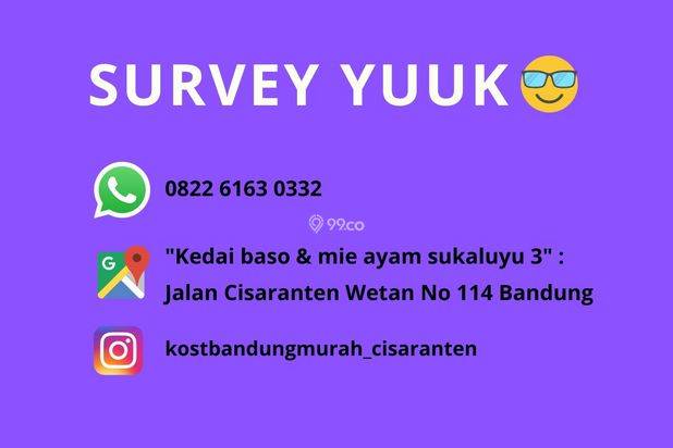 Sewa Kost Dengan Ruang Tamu di Cisaranten Kulon, Bandung | 99.co