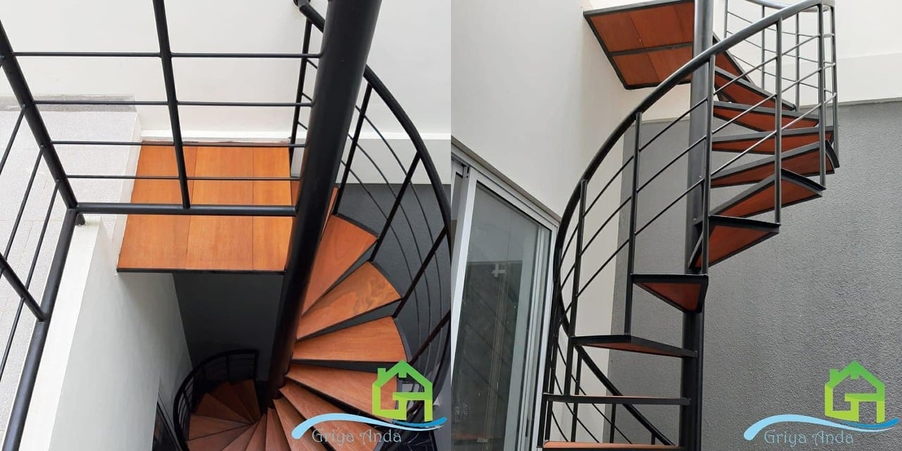 12 Desain Tangga Kayu Minimalis Terbaik & Estetik