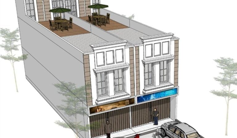 9 Inspirasi Desain Ruko 2 Lantai Minimalis Aesthetic yang Kekinian