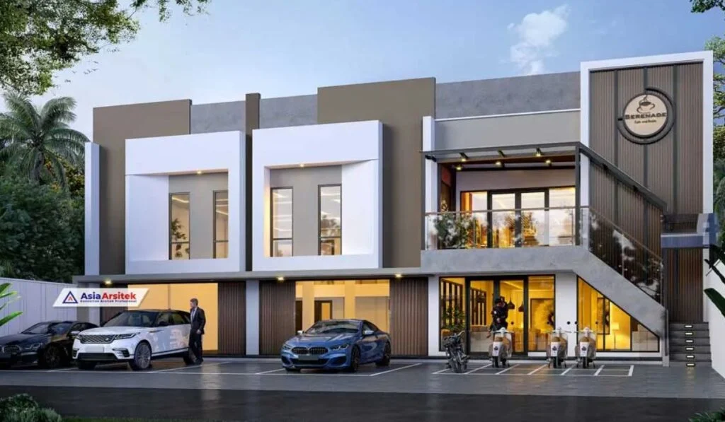 9 Inspirasi Desain Ruko 2 Lantai Minimalis Aesthetic yang Kekinian