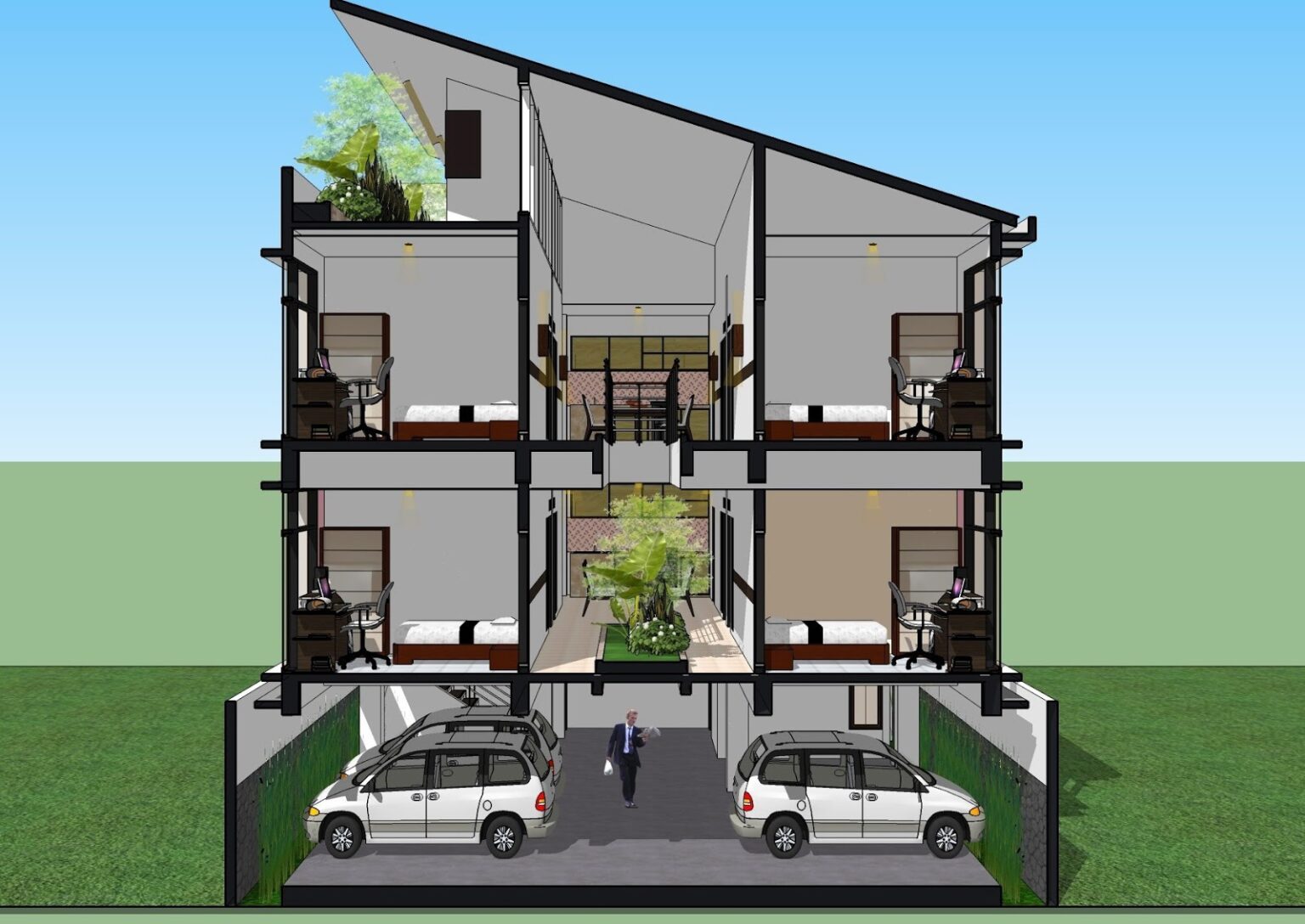 7 Desain Rumah Kost Eksklusif yang Bisa Bikin Penghuni Betah