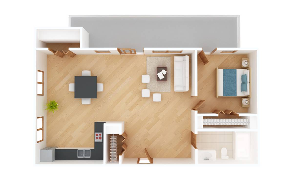 10 Desain Rumah 1 Kamar, Stylish dan Nyaman