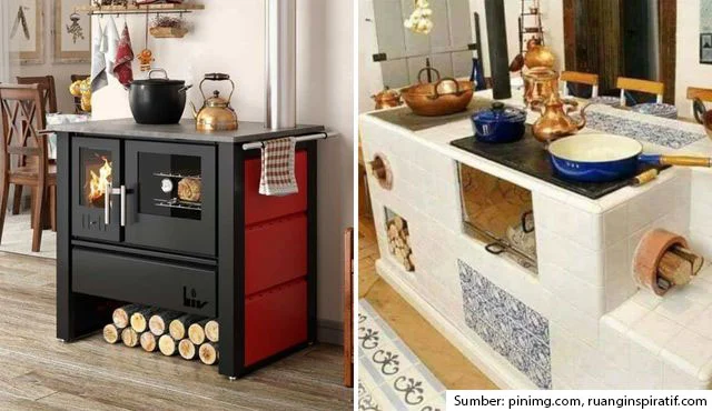 7 Inspirasi Desain Dapur Tungku Kayu yang Unik nan Modern