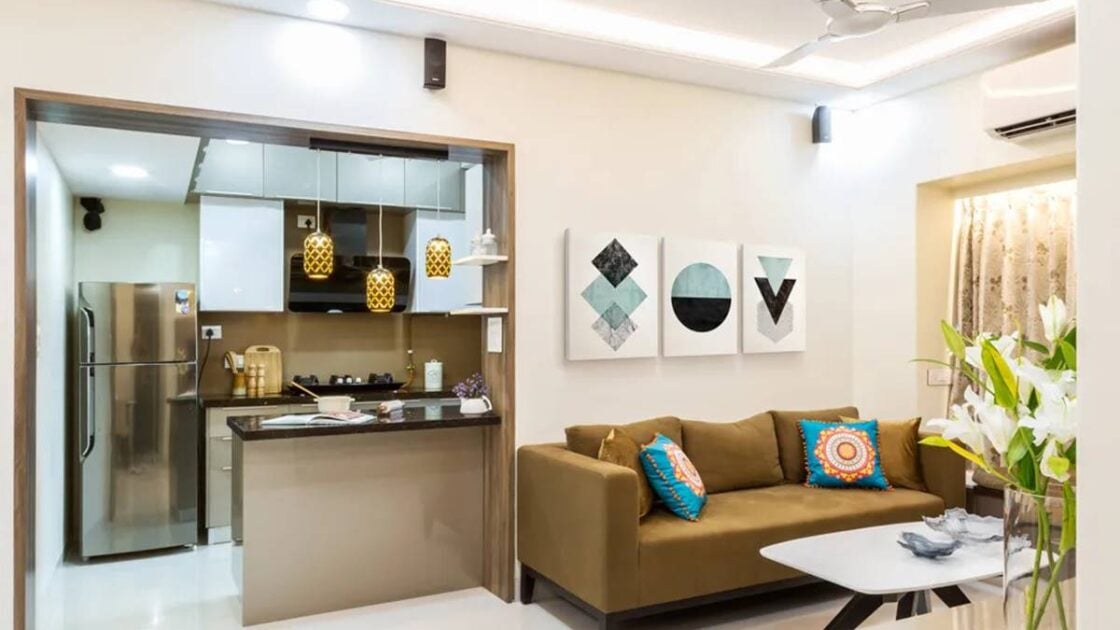 10 Desain Sekat Ruang Tamu dan Dapur, & Tips Pasangnya