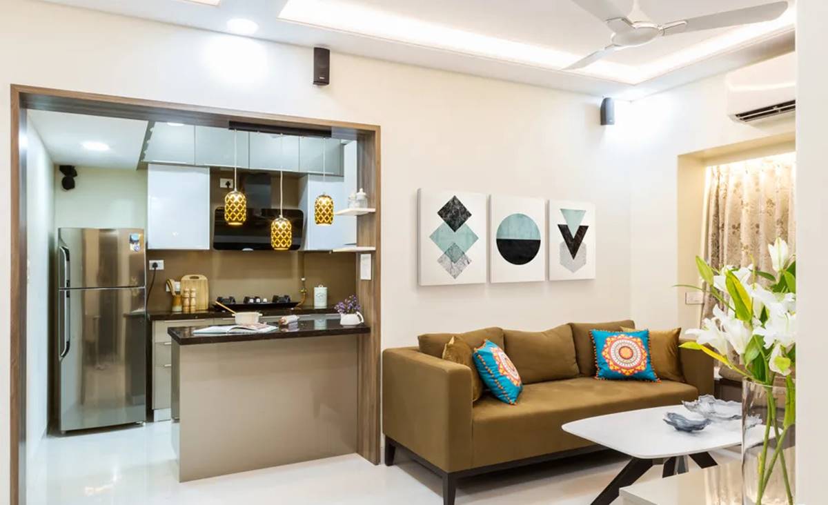 10 Desain Sekat Ruang Tamu dan Dapur, & Tips Pasangnya