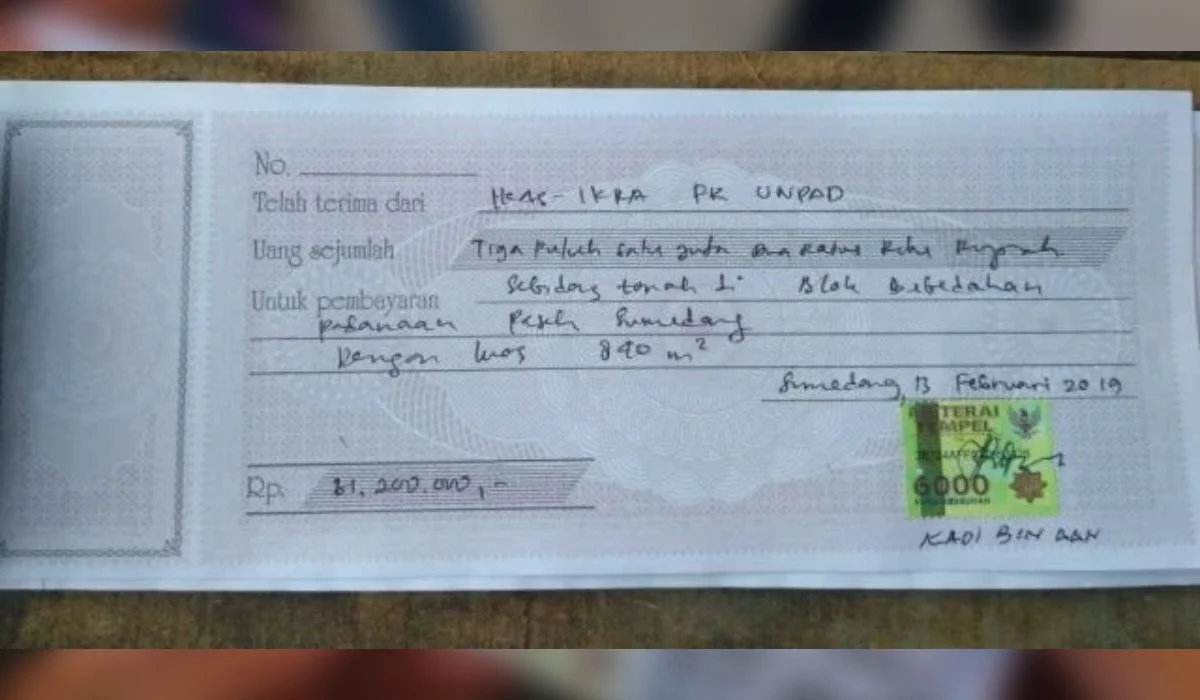 6 Contoh Kwitansi Jual Beli Rumah & Tanah, DP & Tanda Jadi