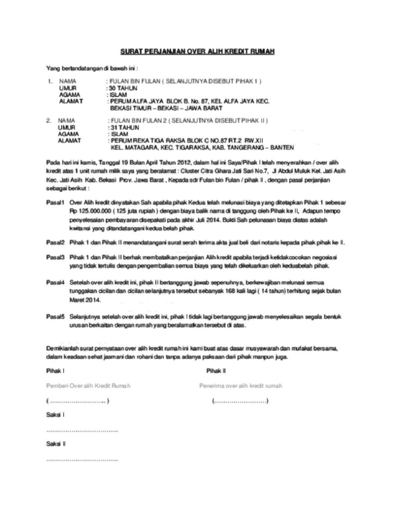 Cara Over Kredit Rumah di Bawah Tangan, Amankah?