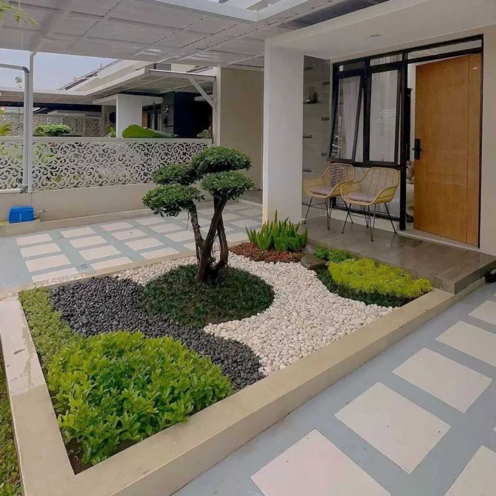 8 Desain Landscape Taman Minimalis di Rumah yang Estetis