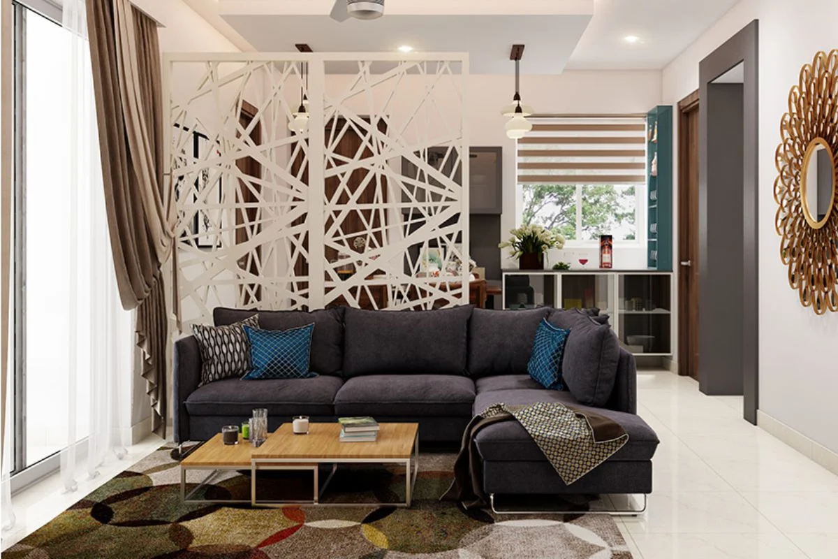 10 Desain Sekat Ruang Tamu dan Dapur, & Tips Pasangnya