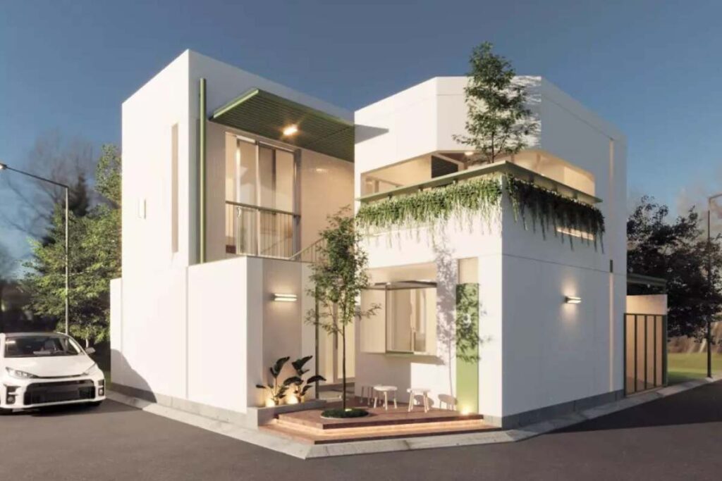 8 Inspirasi Desain Rumah Hook dengan Fasad Memukau