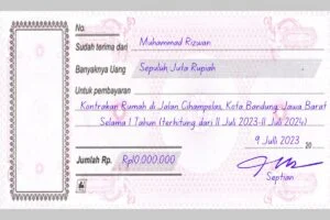 Begini Contoh Kwitansi Sewa Rumah & Cara Menulisnya