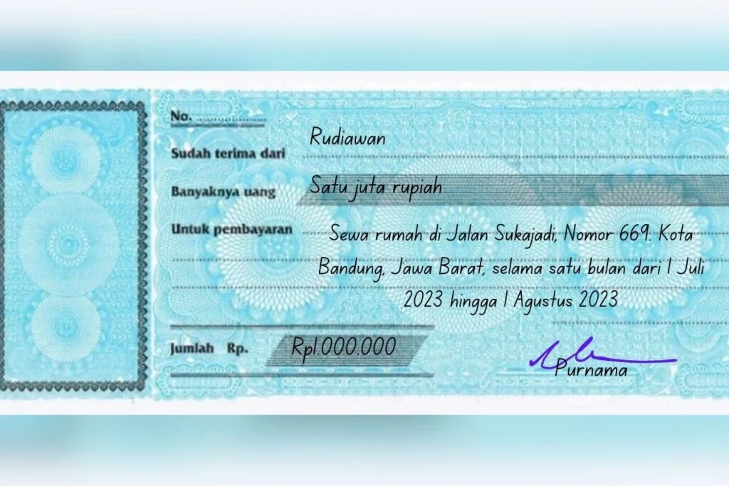 Begini Contoh Kwitansi Sewa Rumah & Cara Menulisnya