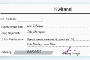 Begini Contoh Kwitansi Sewa Rumah & Cara Menulisnya