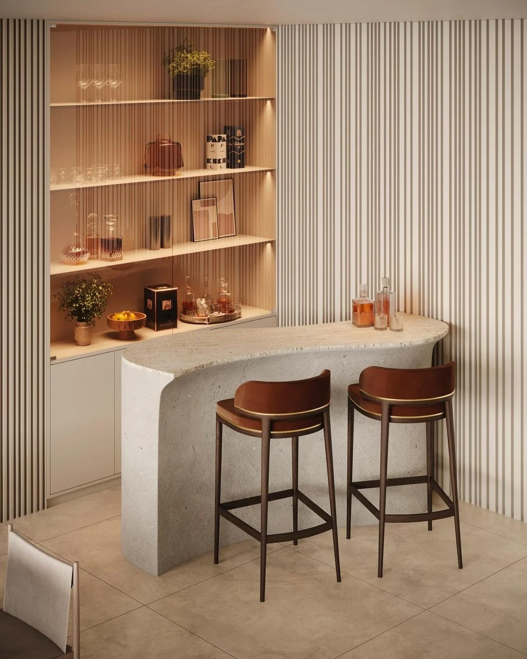 10 Inspirasi Desain Mini Bar Dapur Nyaman dan Cantik