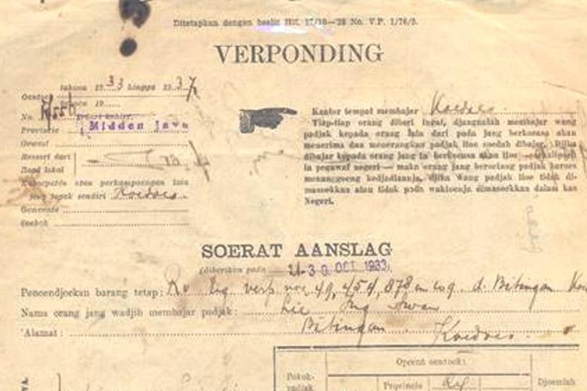Mengenal Eigendom Verponding, Sertifikat Tanah Zaman Belanda
