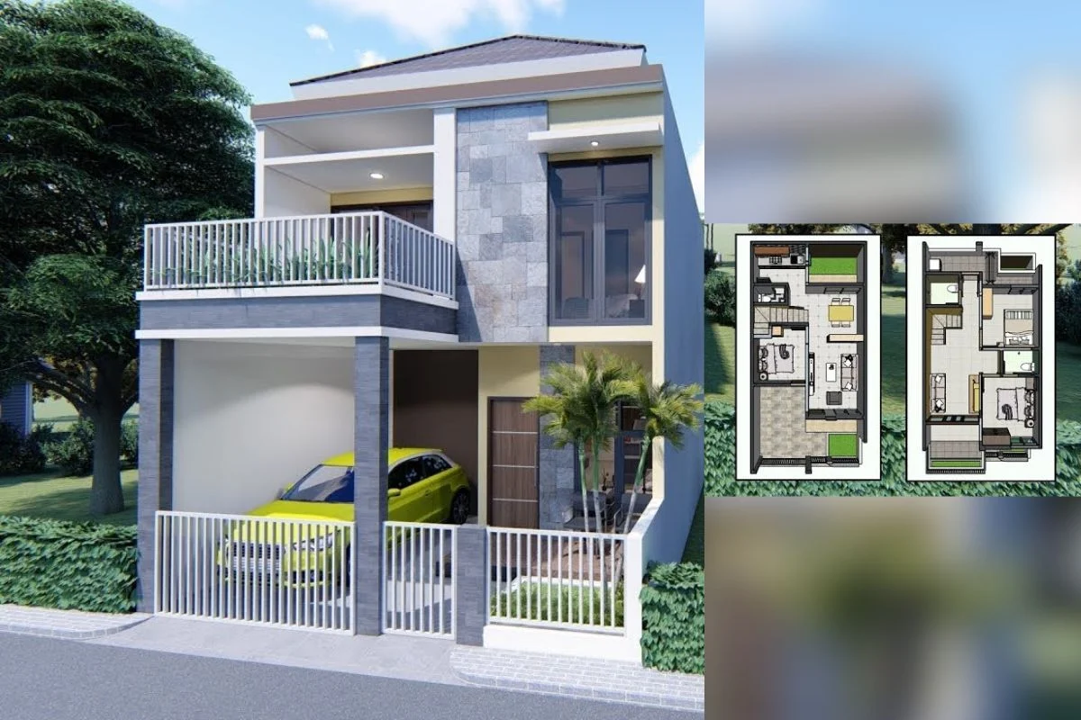 Denah Rumah Minimalis Type 36 2 Lantai