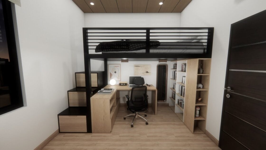 7 Desain Kamar Kost Mezzanine, Cocok buat Mahasiswa