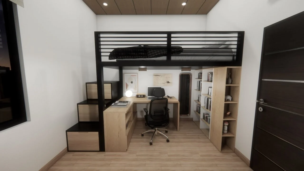 7 Desain Kamar Kost Mezzanine, Cocok buat Mahasiswa