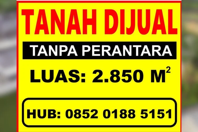 5 Contoh Spanduk Jual Tanah & Tips Membuatnya