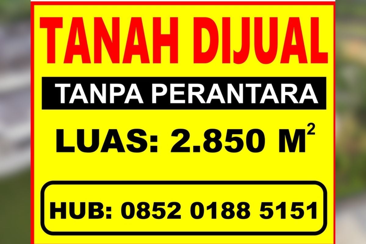 5 Contoh Spanduk Jual Tanah & Tips Membuatnya 5 Contoh Spanduk Jual Tanah & Tips Membuatnya
