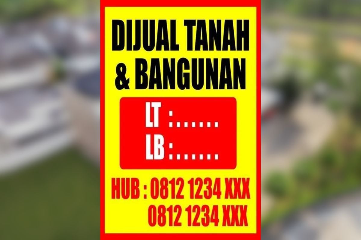 5 Contoh Spanduk Jual Tanah & Tips Membuatnya