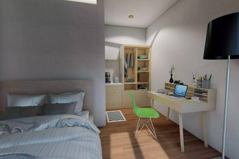 8 Inspirasi Desain Kamar Kost 3x4 Kamar Mandi Dalam Estetis