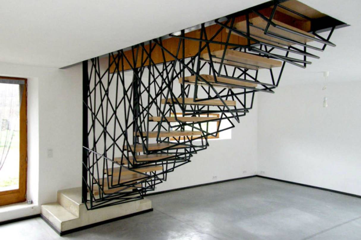 17 Model Tangga Besi Minimalis Terbaru yang Estetik