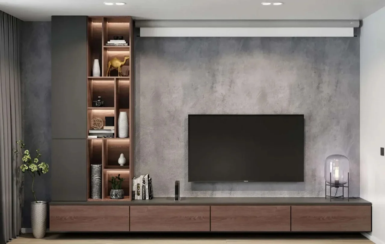5 Inspirasi Desain Backdrop TV Kamar Tidur Estetik dan Menawan