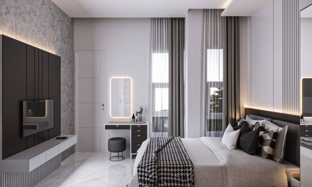 5 Inspirasi Desain Backdrop TV Kamar Tidur Estetik dan Menawan