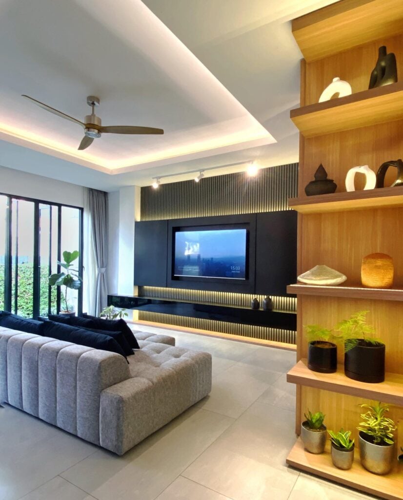 17 Desain Ruang TV Mewah, Nyaman Buat Nonton Netflix