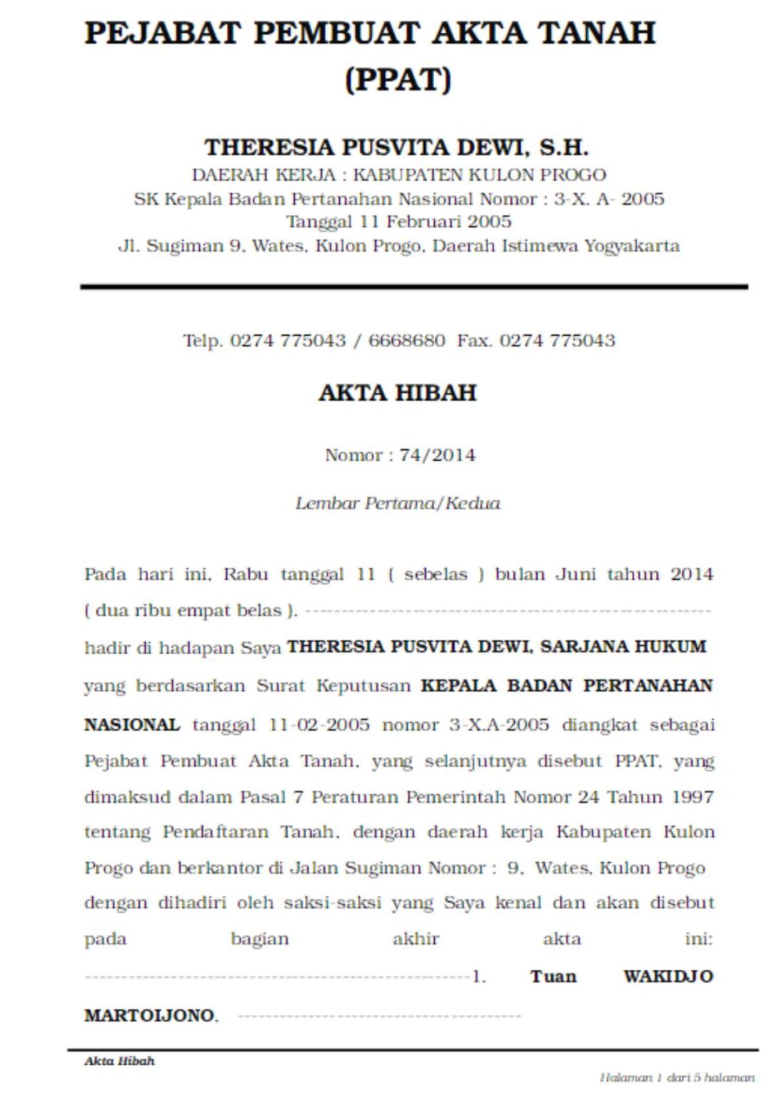 Akta Hibah: Cara Mengurus, Syarat, dan Biaya Pembuatannya