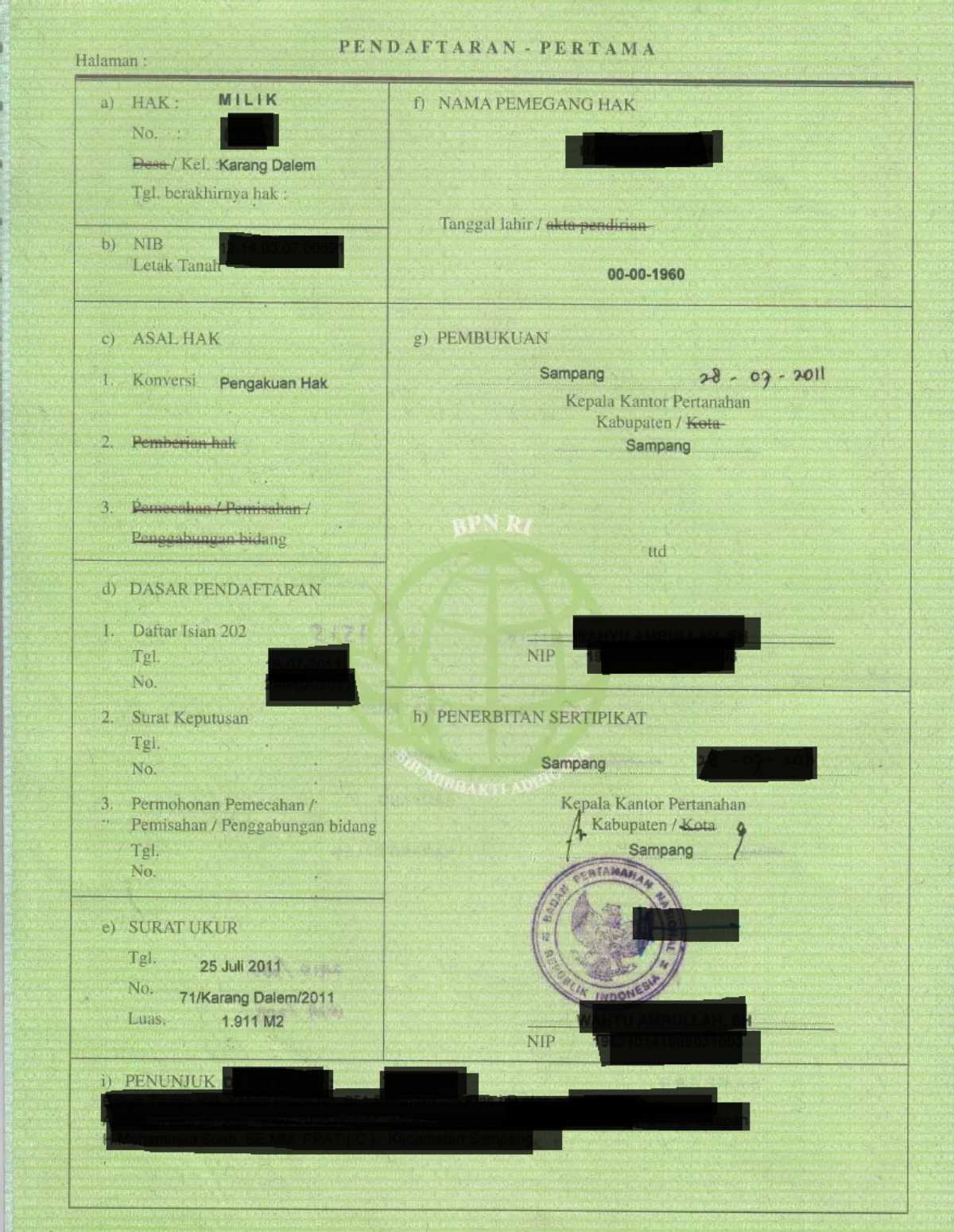 Contoh Sertifikat Tanah Lengkap dan Cara Cek Keasliannya