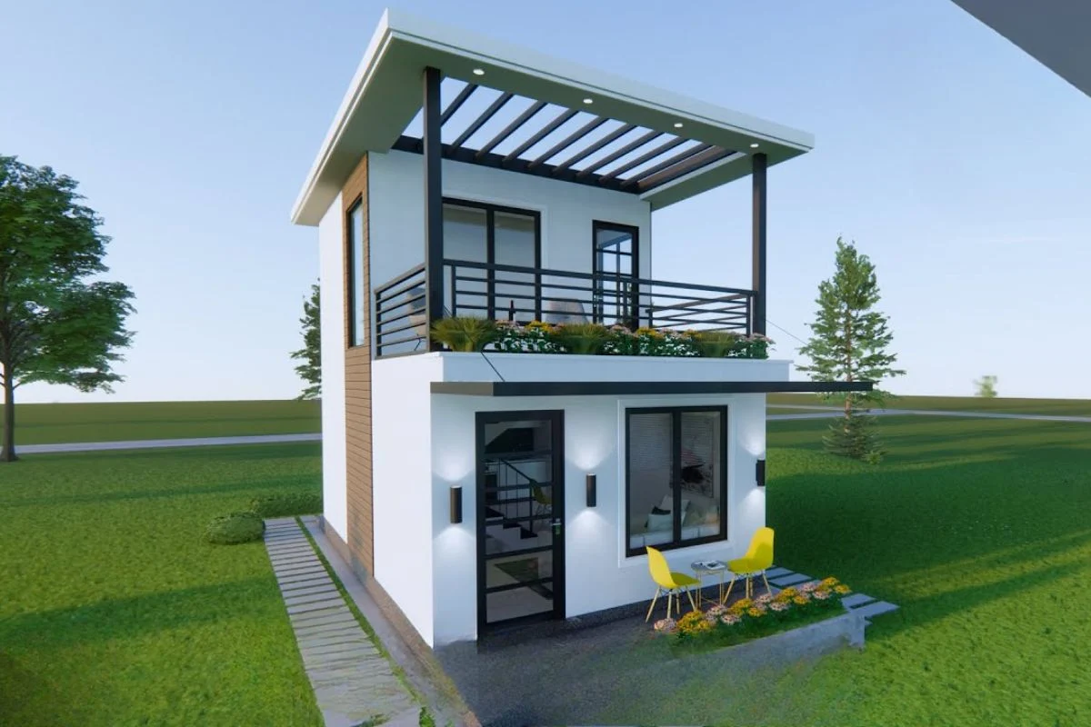 7 Desain Rumah 2 Lantai Mungil Cantik