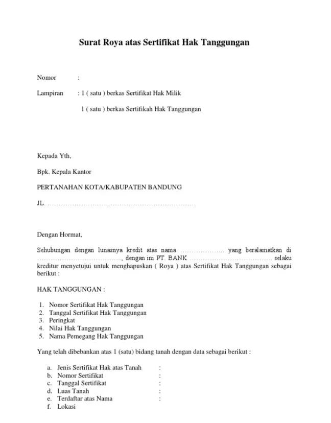 Apa Itu Roya? Ini Pengertiannya, Contoh Surat Roya & Cara Urusnya