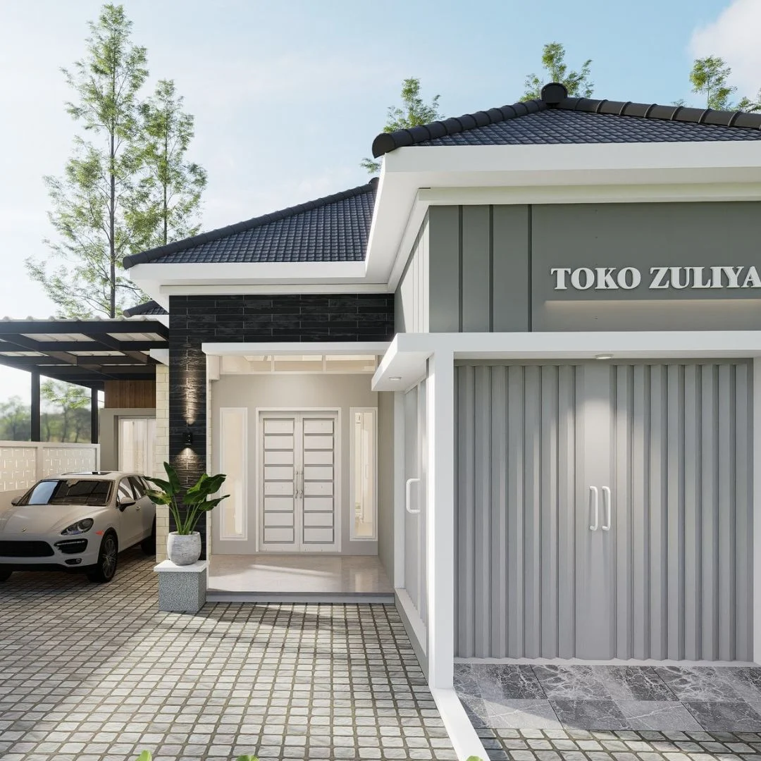 13 Model Ruko 1 Lantai, Desain Minimalis hingga Gaya Sederhana