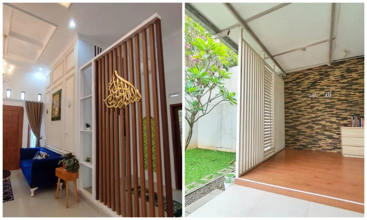 7 Desain Sekat Mushola di Rumah, Estetik dan Anti-sempit!