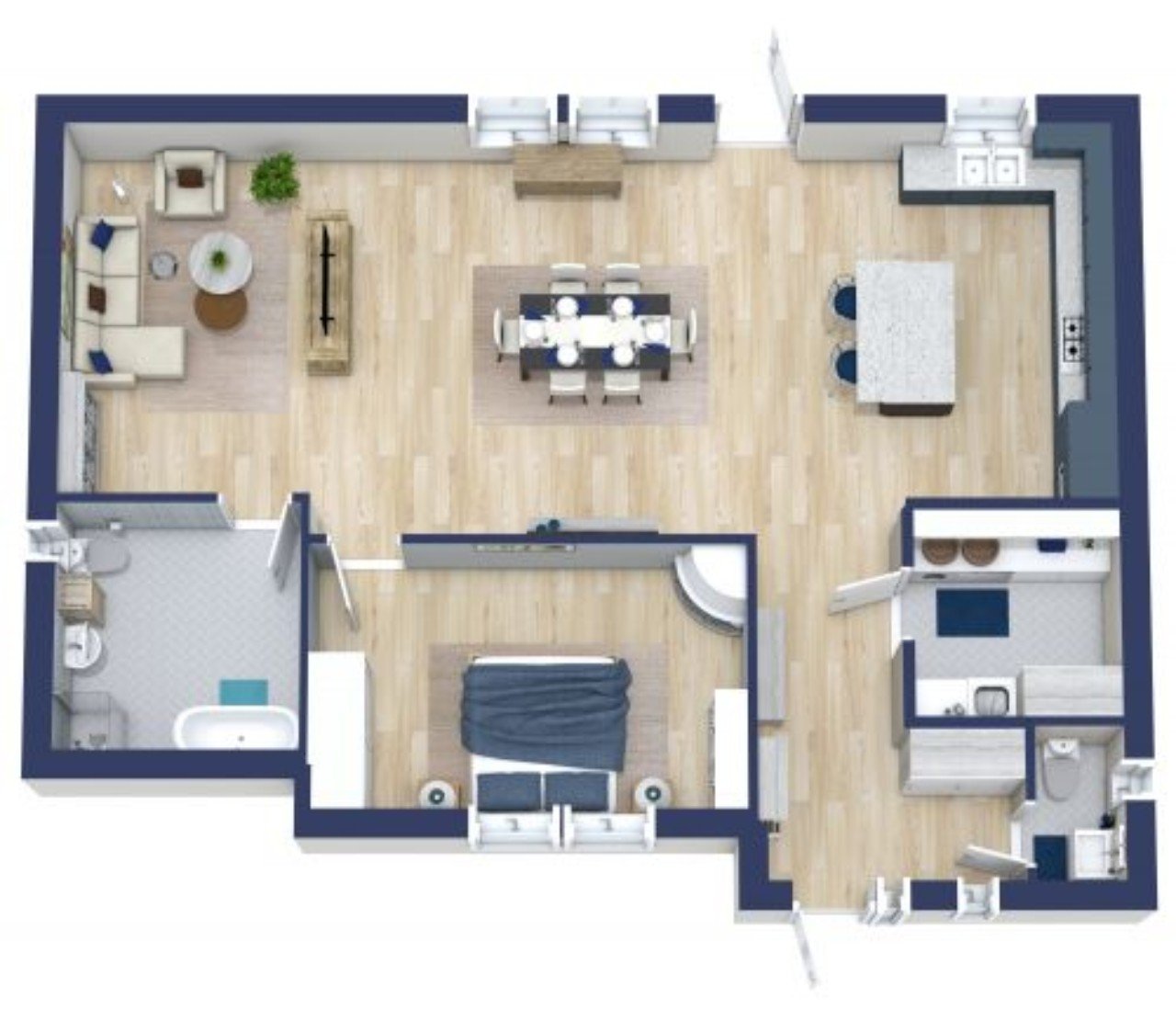 7 Denah Rumah Open Space Terpopuler yang Bikin Adem